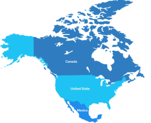 Delta Express Transit Times Map – Delta Express Inc.